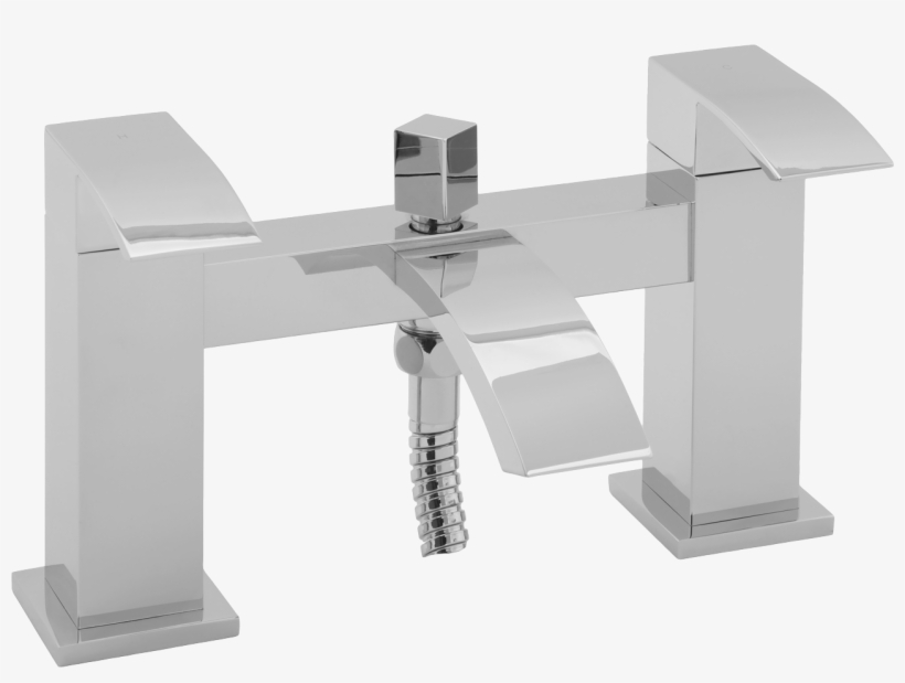 Swo106 - Deva Swoop Basin & Bath Shower Mixer Tap Set (chrome ...