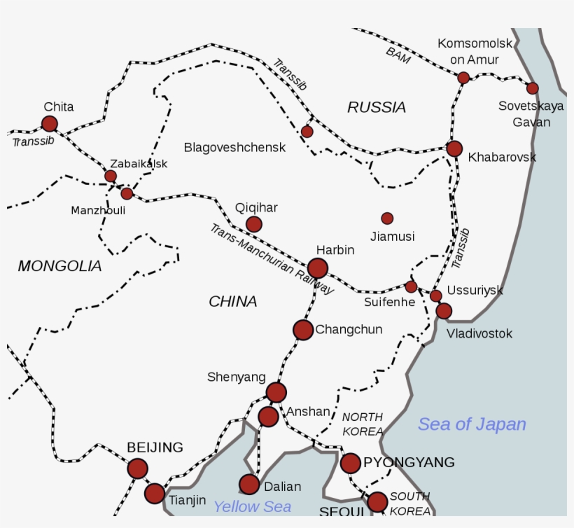 South Manchuria Railway Map Transparent PNG - 1200x1046 - Free Download ...