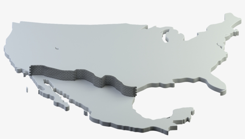 Mexican, Border - Border Wall Vector Transparent PNG - 1280x720 - Free ...