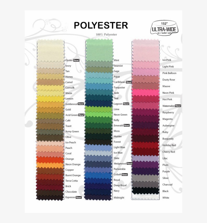 Color Swatch Card - Wedding Linens Colors Transparent PNG - 800x800 ...