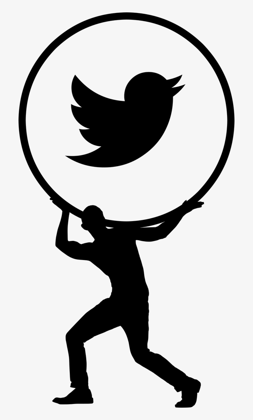 Download Silhouette-3296992 1280 - Twitter Logo Icon Png Black - HD ...