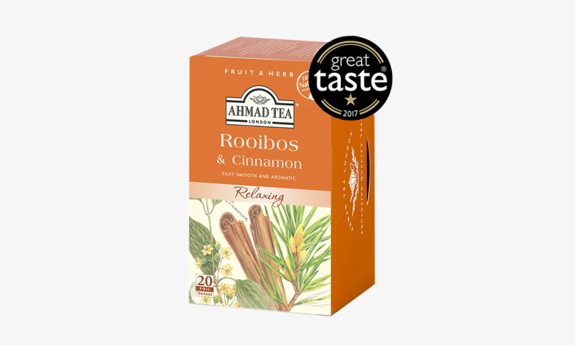 Rooibos & Cinnamon 20ct - Ahmad Tea Cinnamon Transparent PNG - 400x448 ...