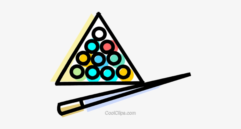 Download Billiards Balls And Pool Cues Royalty Free Vector Clip - Cue ...
