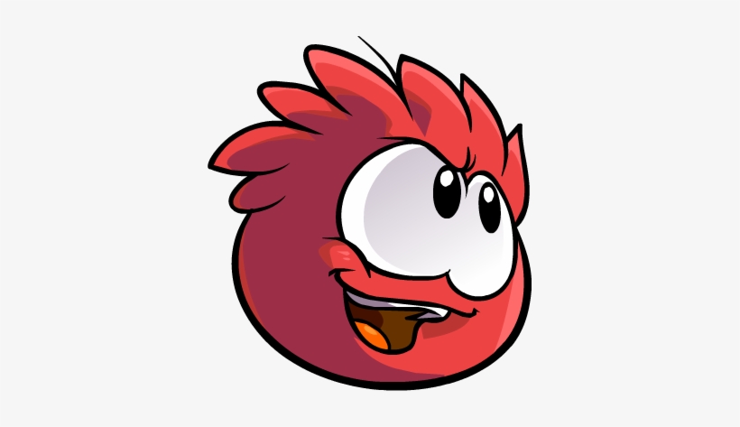 Red Puffle Confident - Puff Club Penguin Png Transparent PNG - 359x393 ...