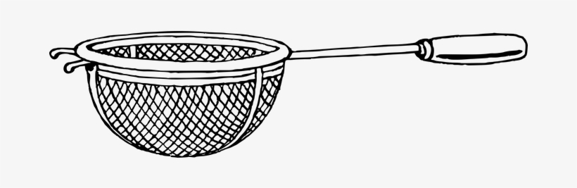 Cook Cooking Kitchen Sieve Utensil Kitchen - Sieve Drawing Transparent ...