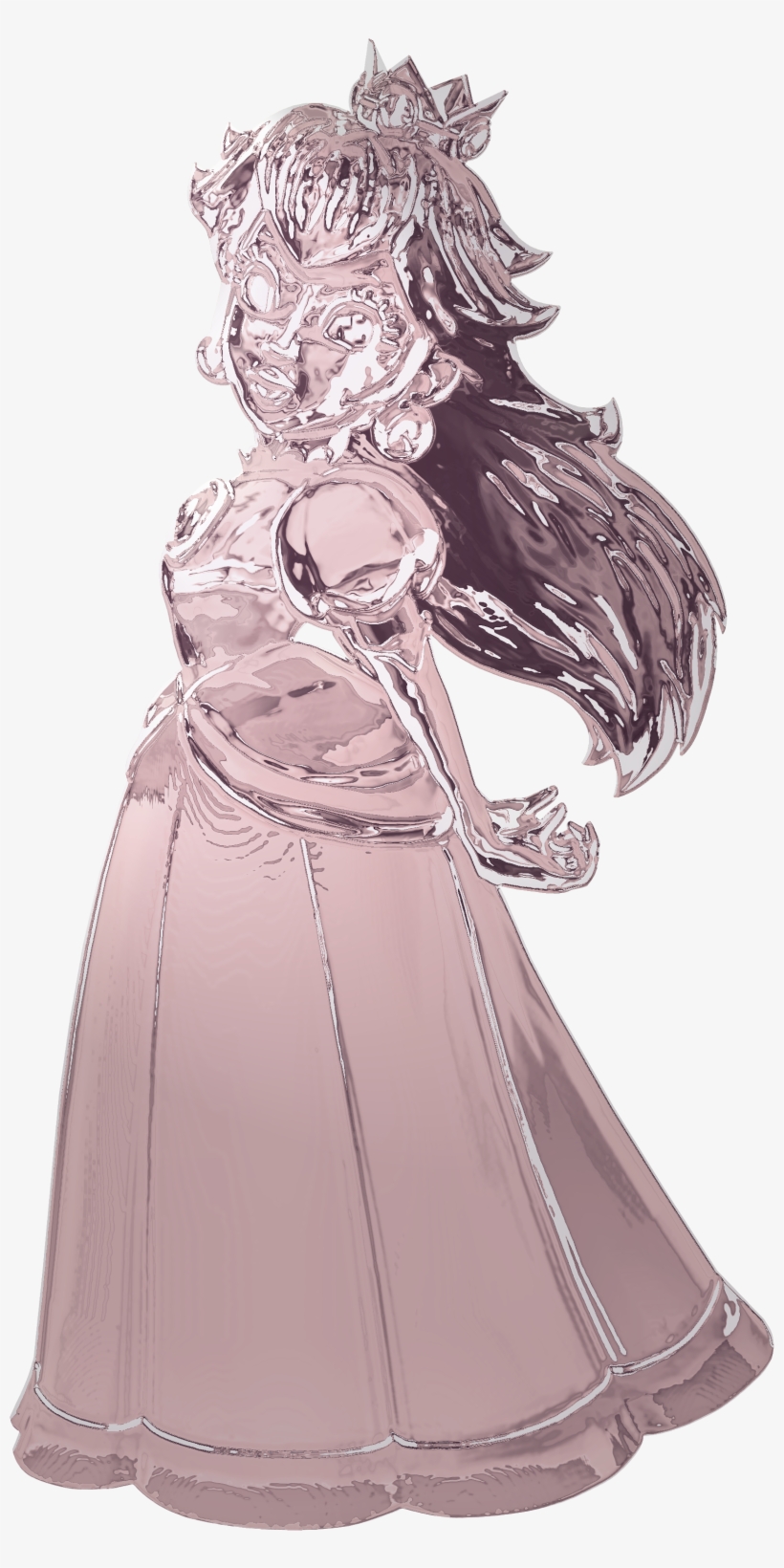 Metal Mario And Pink Gold Peach