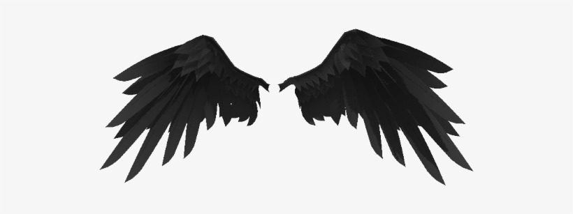 Alas Negras Por Saler1 - Mmd Black Wings Transparent PNG - 1000x500 ...