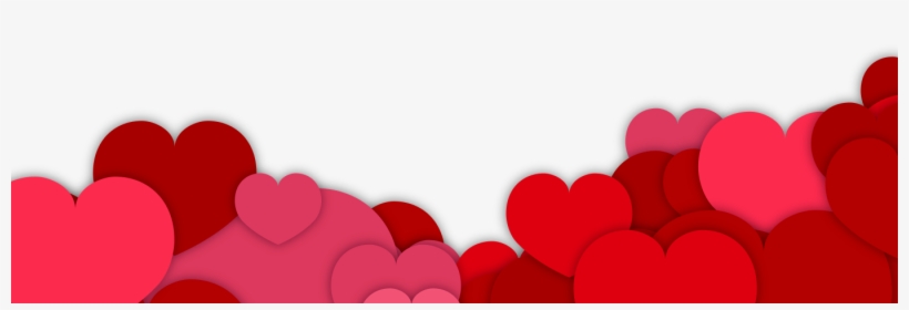 Footer-hearts - Valentines Day Footer Transparent PNG - 1400x411 - Free ...