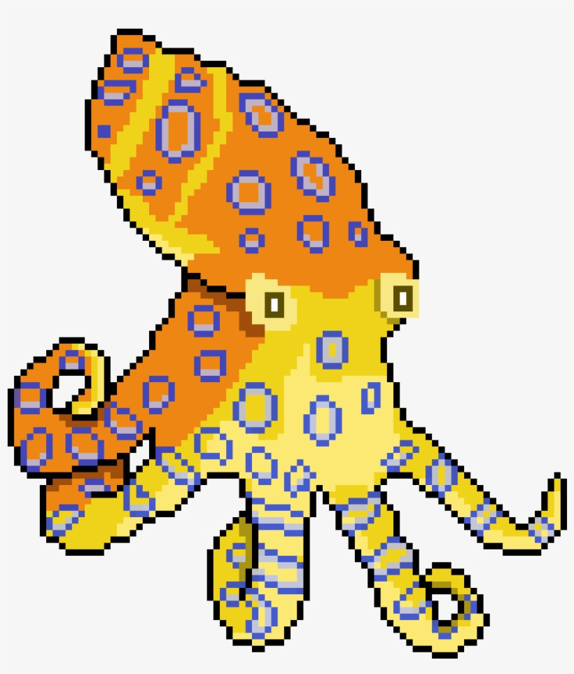 Octopus Clipart Blue Ringed Octopus - Drawing Transparent PNG ...