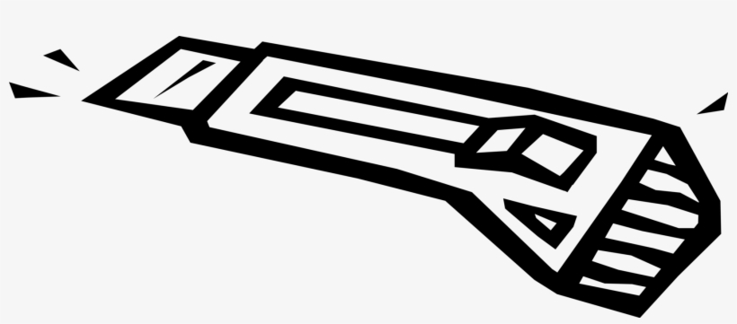 Vector Illustration Of Retractable Blade Workplace - Blade Transparent ...