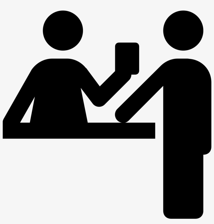Person Icons Desk - Point Of Purchase Icon Transparent PNG - 1600x1600 ...