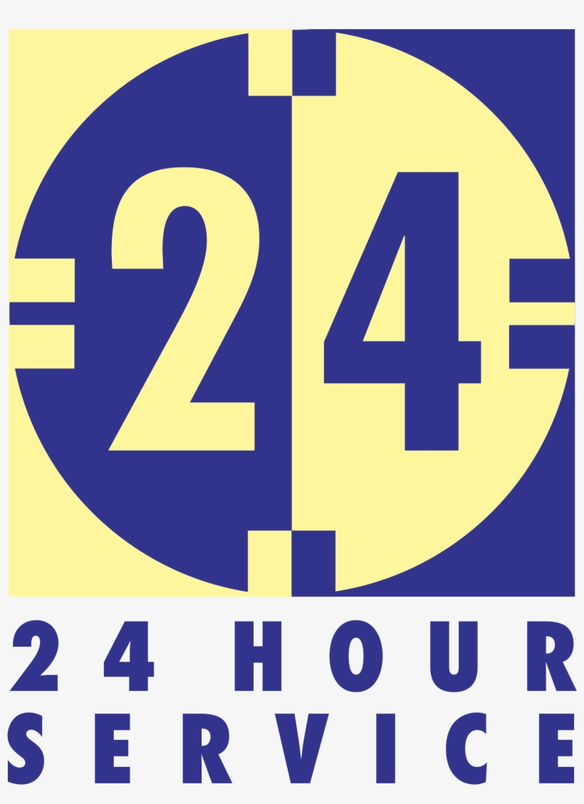 24 Hour Service Logo Png Transparent - 24 Hours Room Service ...
