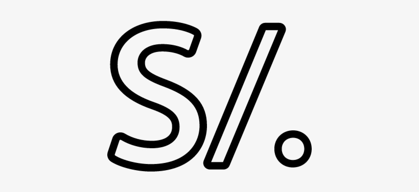 Peru Nuevo Sol Currency Symbol Vector - Signo De Soles Peruanos ...