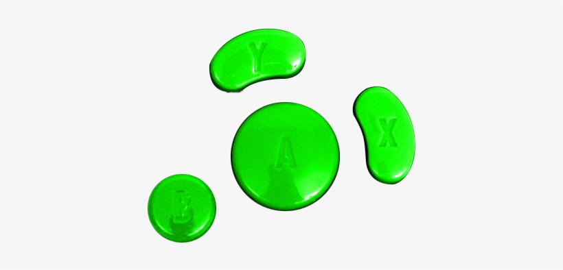 Lime Green Gamecube Buttons - Circle Transparent PNG - 3536x1417 - Free ...