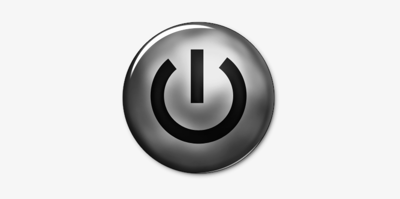 Download Dark Power Button Icon - Power Button Png Icon - HD ...