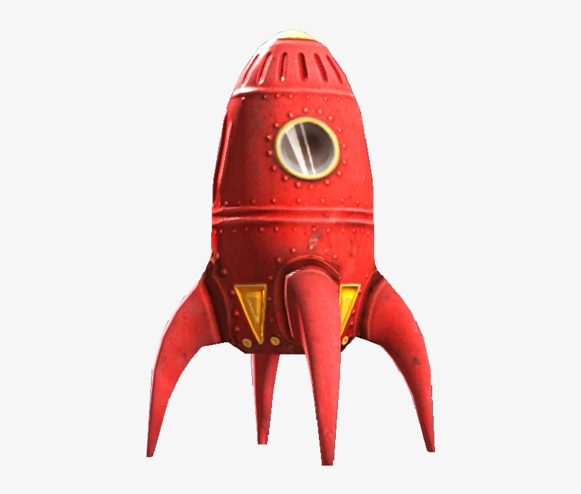 Toy Rocketship - Red Rocket Toy Fallout 4 Transparent PNG - 688x688 ...