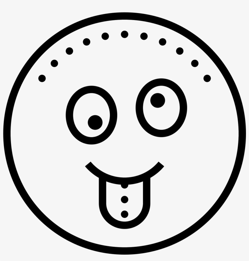 This Is An Icon Representing The Emotion, Crazy - Circle For Icons ...