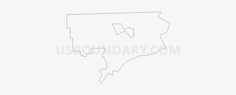 Detroit City, Wayne County, Michigan - City Of Detroit Outline ...