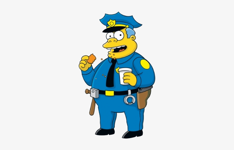 Chief Wiggum - Simpsons Polizist Transparent PNG - 300x453 - Free ...