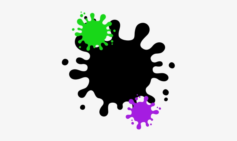 Compatible With All Splatoon Amiibo - Splatoon Ink Splats Png ...