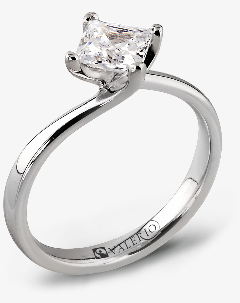 Princess Cut Canadian Diamond Engagement Ring Clip - Platinum 1.25 ...