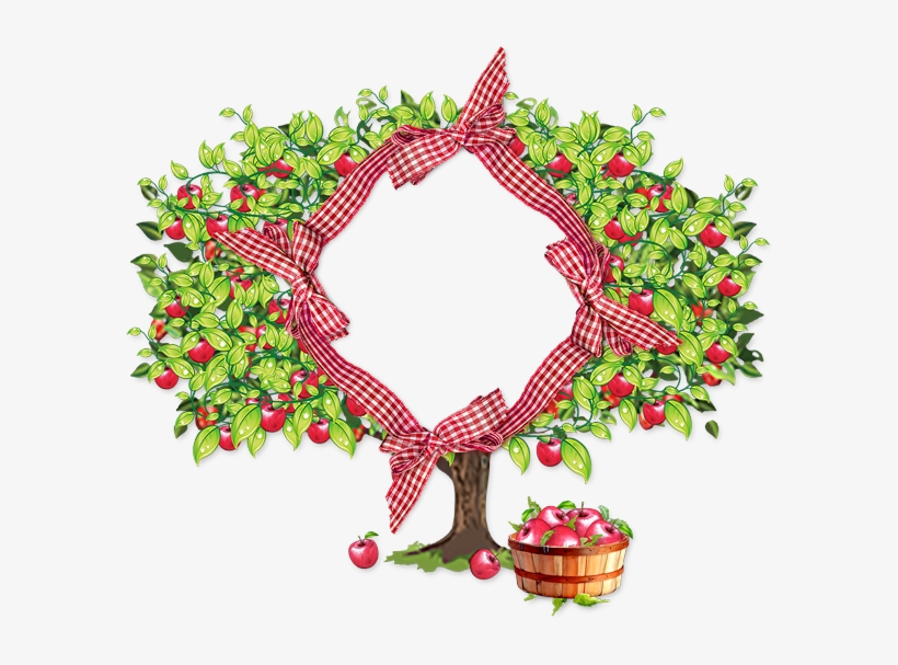 Apple Tree Frame Transparent PNG - 600x535 - Free Download on NicePNG
