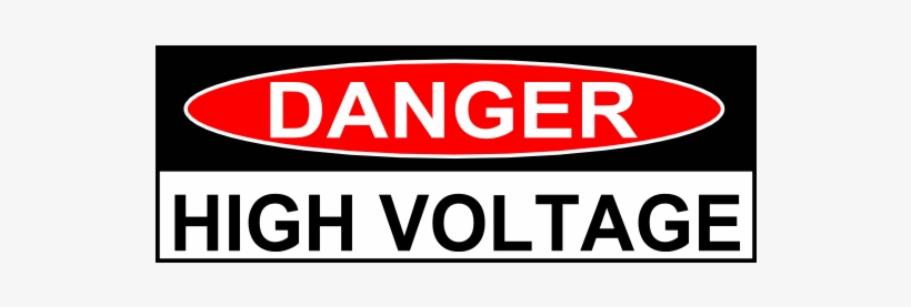 Danger High Voltage Sticker - High Voltage Safety Signs Transparent PNG ...