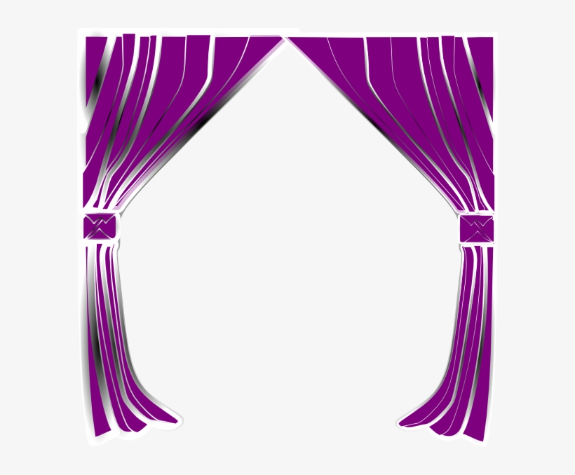 Violet Clipart Curtain - Pink Curtain Clipart Transparent PNG - 600x598 ...