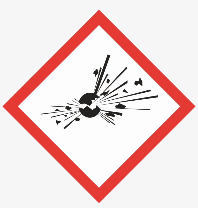 Ghs01 - Exploding Bomb - Ghs Pictograms Explosive Transparent PNG ...