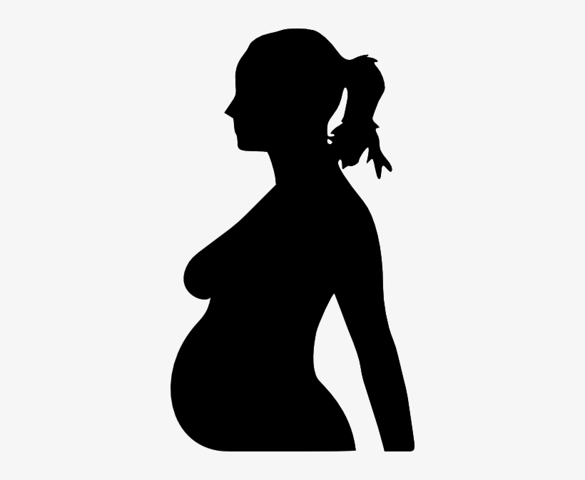 Pregnant Woman Silhouette Png For Kids - Pregnancy Png Transparent PNG ...