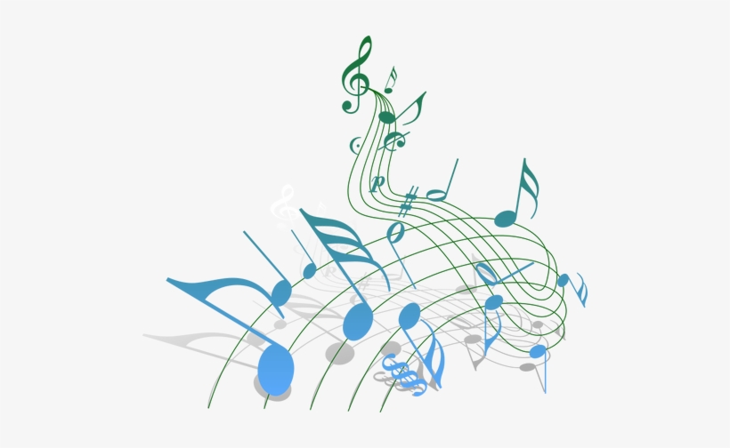 Musical Notes Flow Vector Illustration - Music Notes Twin Duvet ...