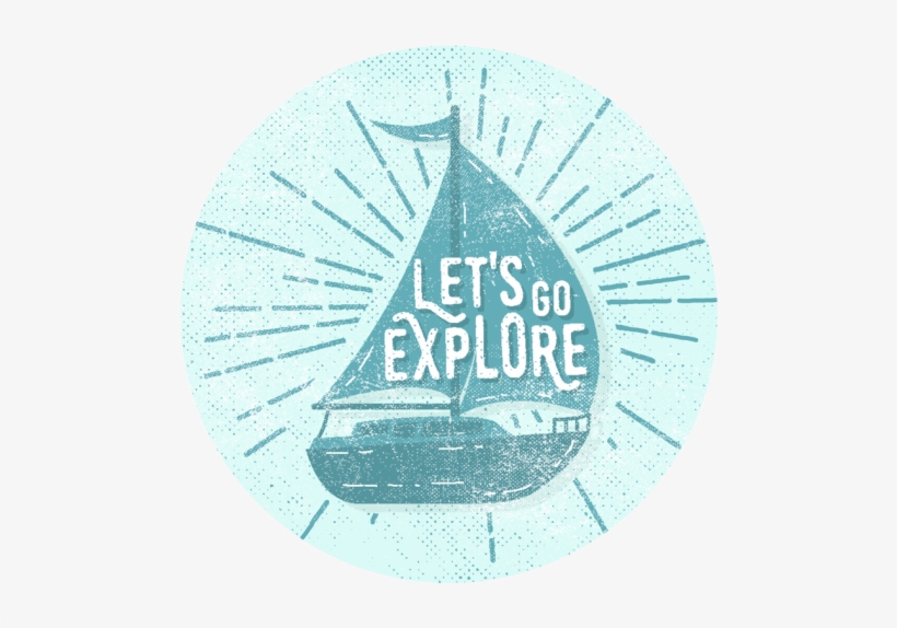 Download Let's Explore - Logo Sailboat Vintage - HD Transparent PNG ...