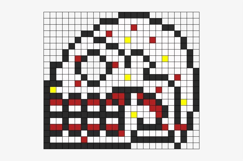 Aztec Death Perler Bead Pattern / Bead Sprite - Bead Transparent PNG ...