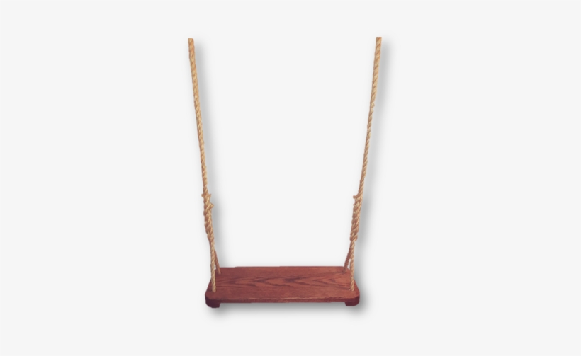 Walnut Stained Oak Wood Tree Swing - Swing Transparent PNG - 452x587 ...