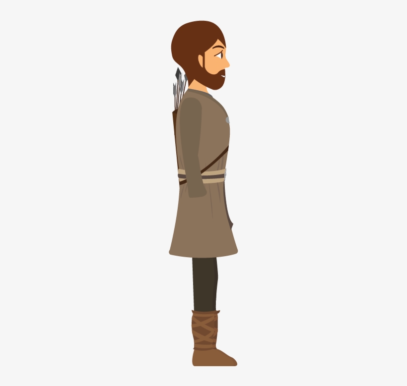 Oisin Front Poses - Side Pose Character Png Transparent PNG - 255x698 ...