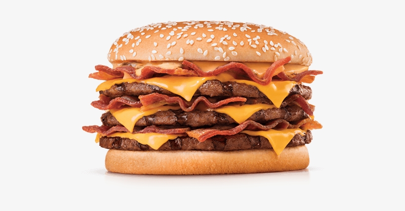 Mega Stacker Atômico - Burger King Triplo Cheddar Transparent PNG ...