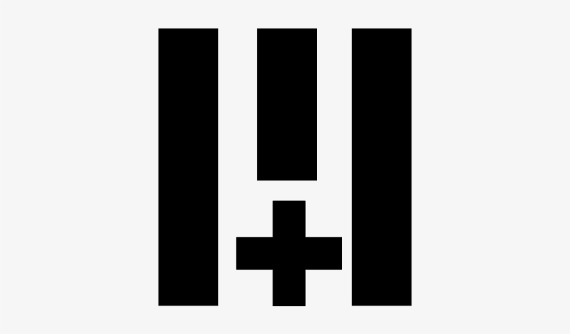 Three Vertical Lines With A Cross Vector - Cross Transparent PNG ...