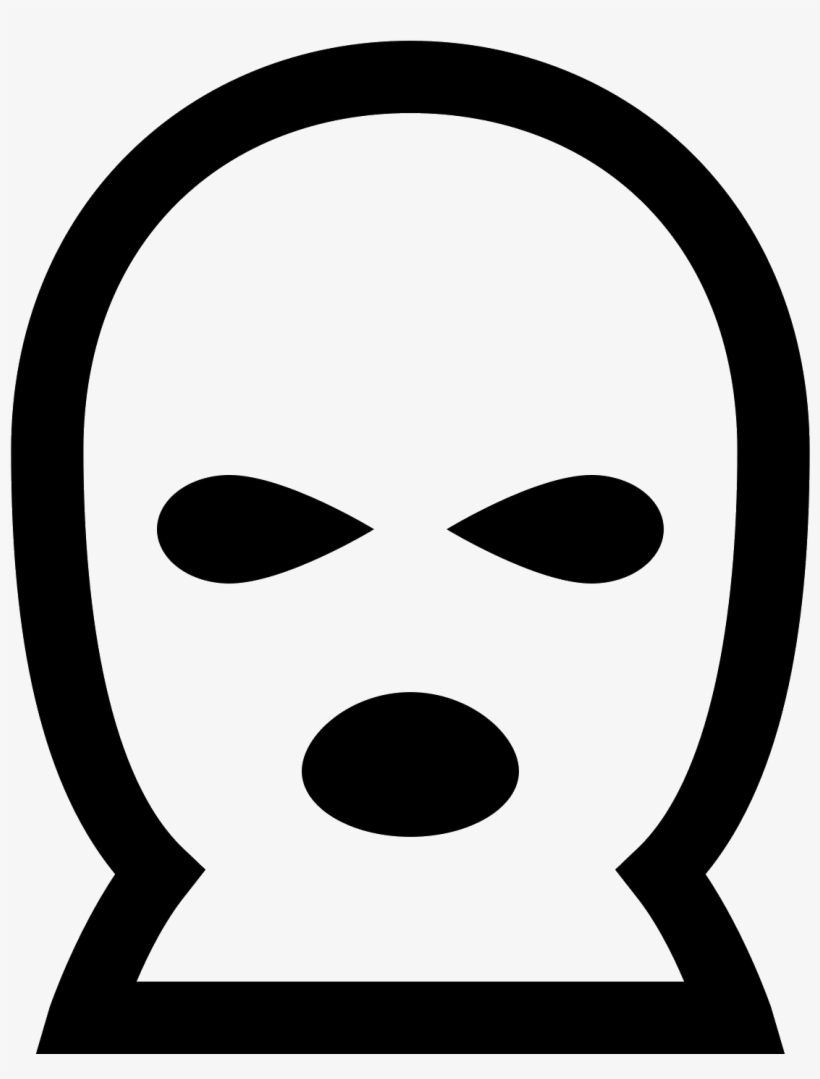 This Is An Icon Of A Ski Mask - Mascara De Ladron Png Transparent PNG ...
