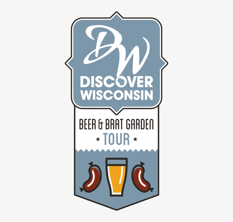 Dw Beer And Brat Garden Logo - Discover Wisconsin Logo Transparent PNG ...