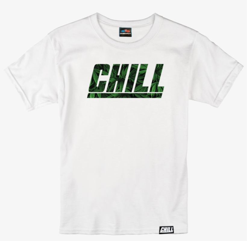 Chill Weed Pattern White Tee - Thinking Of Youth Toy Transparent PNG ...