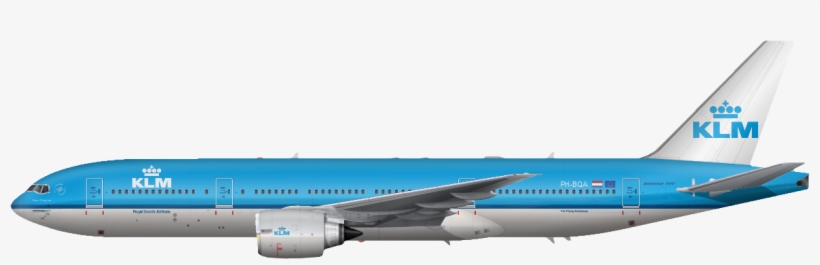 Posted Image - Klm Plane Side View Transparent PNG - 1386x360 - Free ...