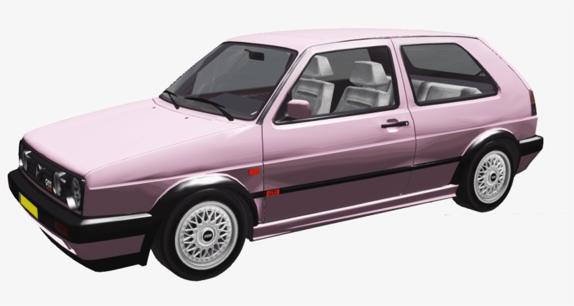 Baby Pink Vw Golf Mk2 - Volkswagen Golf Mk2 Transparent PNG - 1575x777 ...