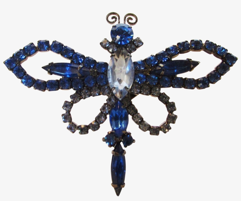 Vintage Blue Crystal Dragonfly Pin Transparent PNG - 1166x1166 - Free ...