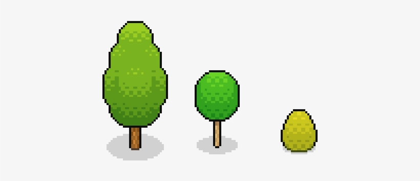 Tree Family Tree - 2d Pixel Tree Png Transparent PNG - 600x300 - Free ...