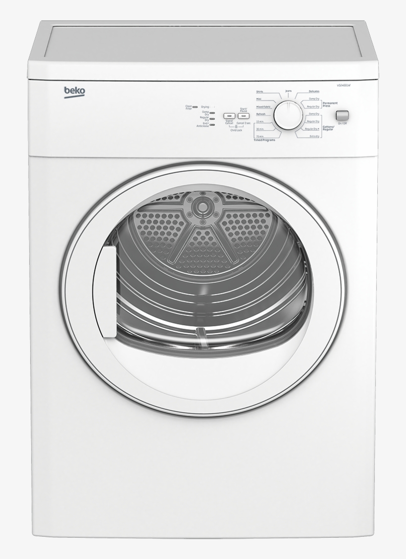 24" Vented Electric Dryer - Clothes Dryer Transparent PNG - 887x1255 ...