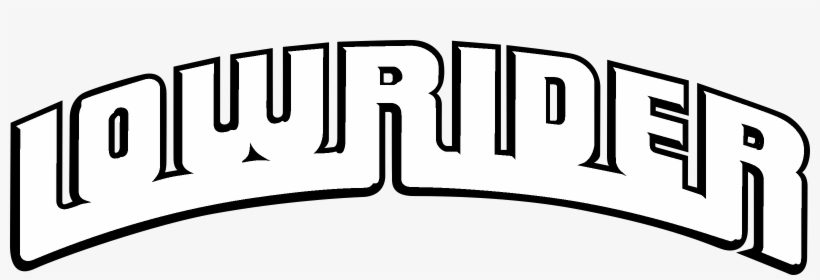 Lowrider Logo Black And White Transparent PNG - 2400x705 - Free ...