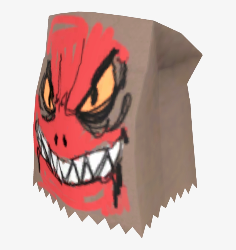 Mildly Disturbing Halloween Mask Red Tf2 - Paper Bag Halloween Mask ...