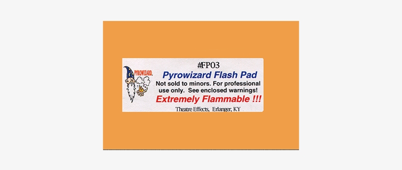 Theatre Effects Pyrowizard™ Flash Paper Sheets - Theatre Effects Flash Paper Sheets - 2 Inchx3 ...