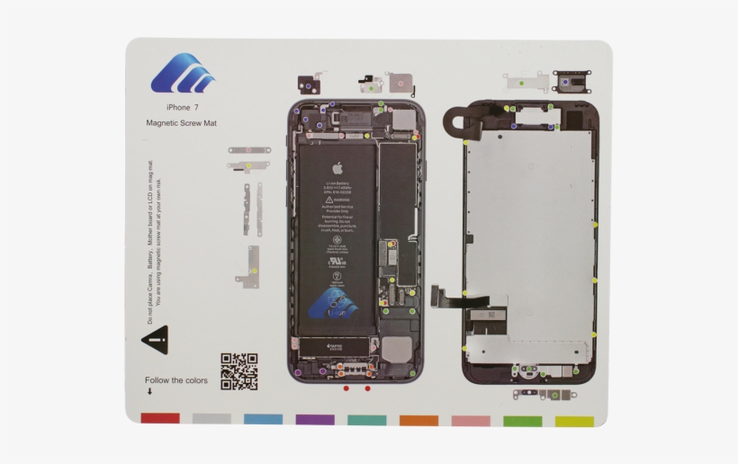 Download Iphone 7 Magnetic Screw Mat - Iphone 7 Plus Screw Map - HD ...
