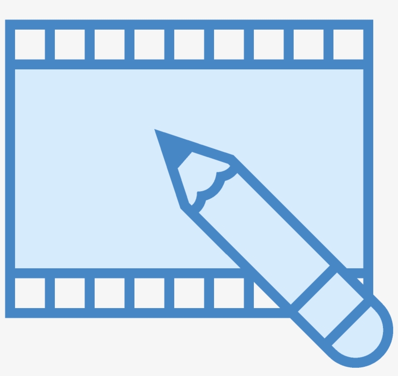 This Icon For Video Editing Depicts A Flat Section - Edicion De Videos ...